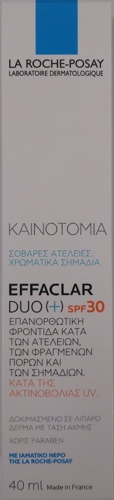 La Roche Posay Effaclar Duo+ Cream SPF30 40 ml - Medipharmacy - Η Δική ...