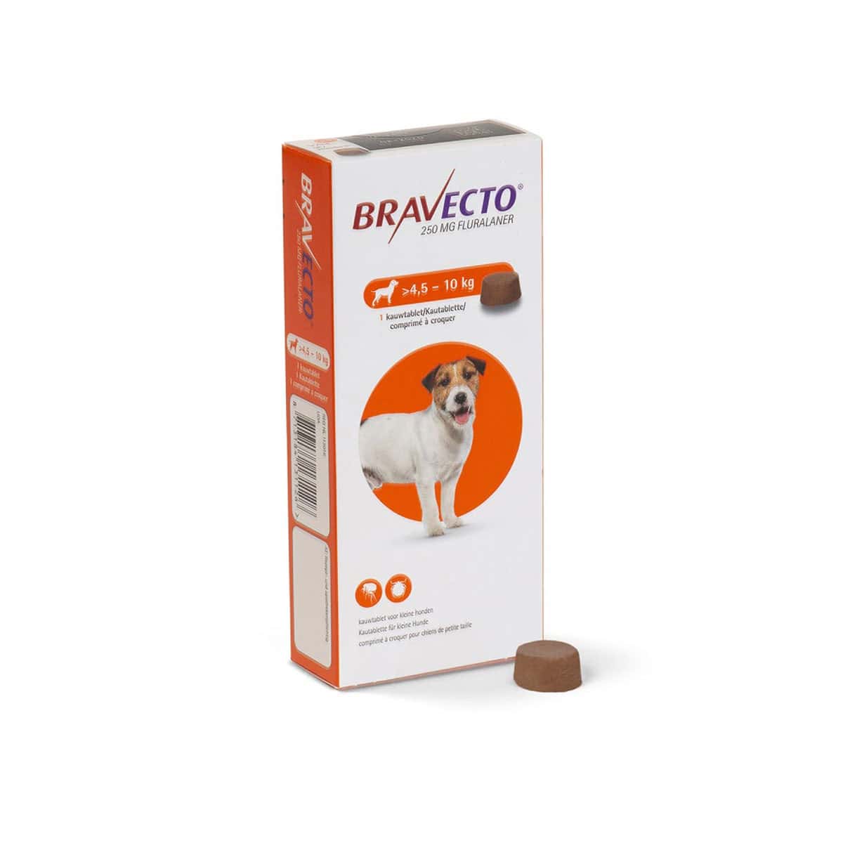 Bravecto Dog Tab 250mg Small (4.5-10kg) 1 τμχ - Medipharmacy - Η Δική ...